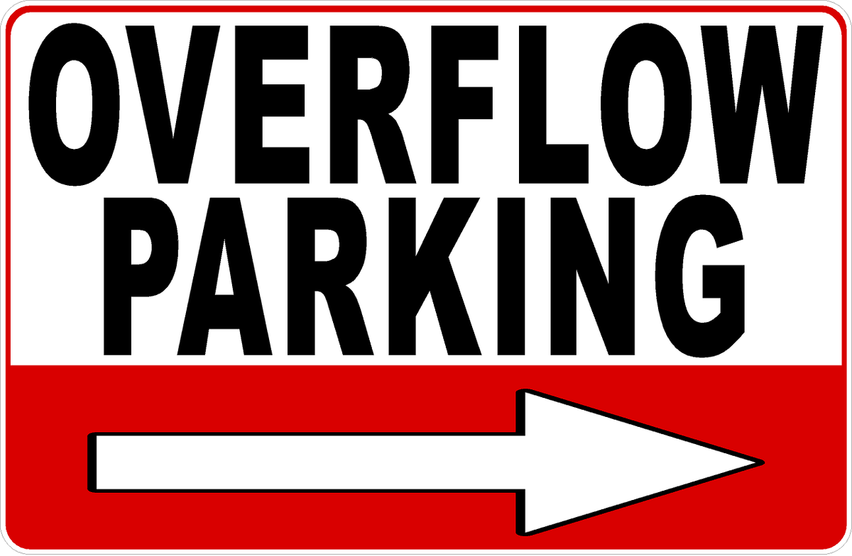 Overflow Parking Sign with Directional Arrow Options – Signs by ...