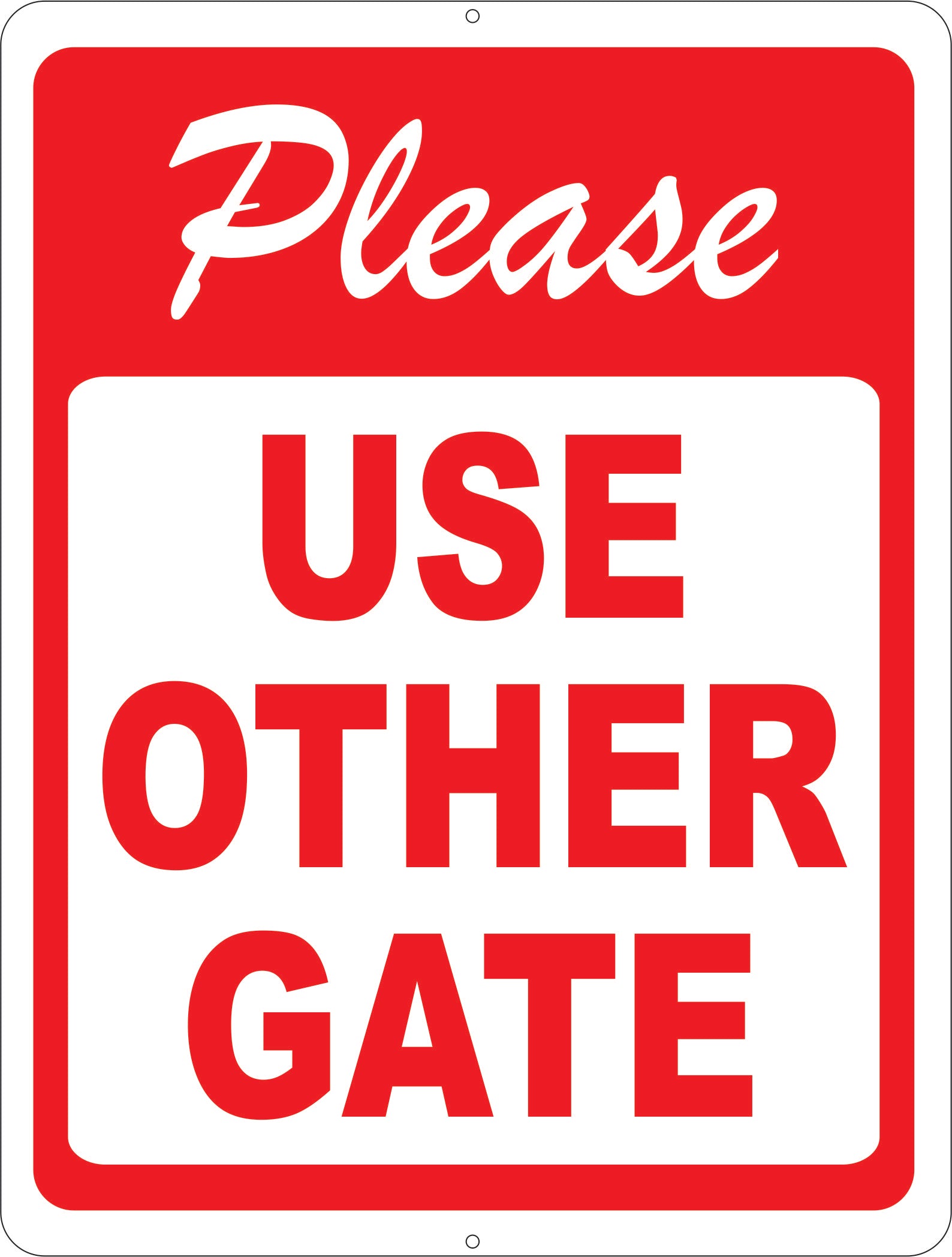 Please Use Other Gate Sign – signs by salagraphics