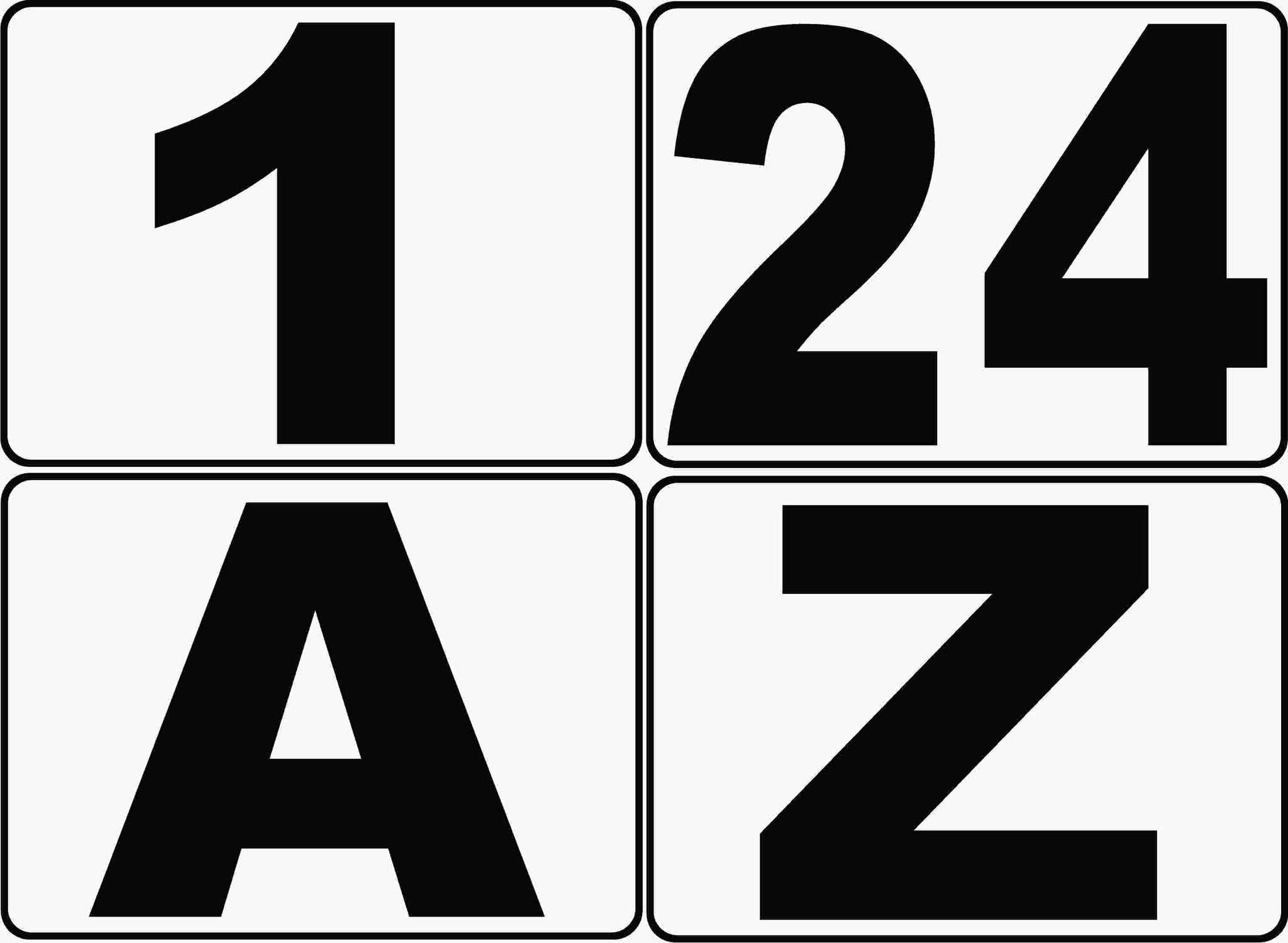 Ranch Numbering & Lettering Sign – Signs by SalaGraphics