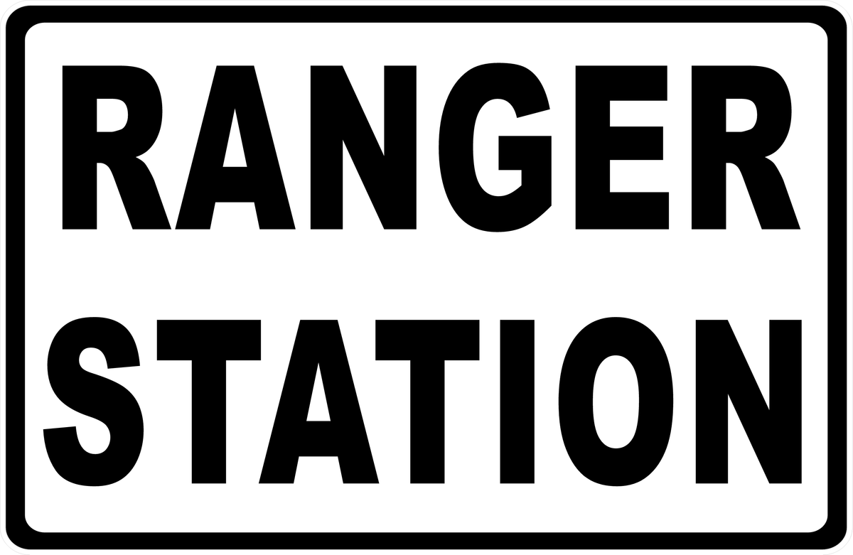 Ranger Station Sign – Signs by SalaGraphics
